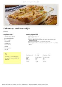 Kalkunbryst med Broccolifyld - Diætist Iskov